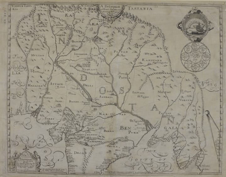 William Baffin’s 1619 Map of the Mughal Empire - The Good Men Project